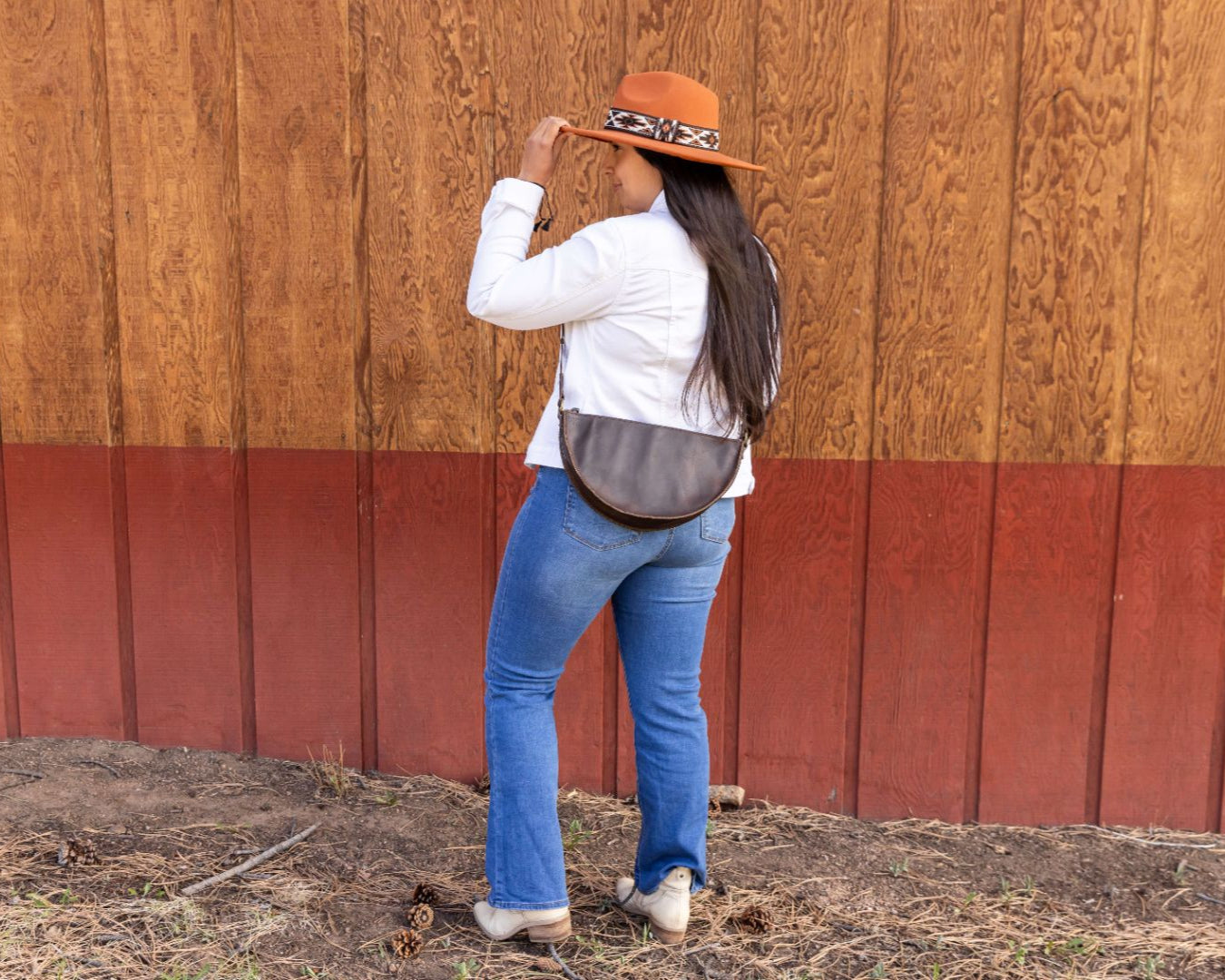 Dark Brown Leather Pouch | Large Fanny Pack | Lyons Leather Co.