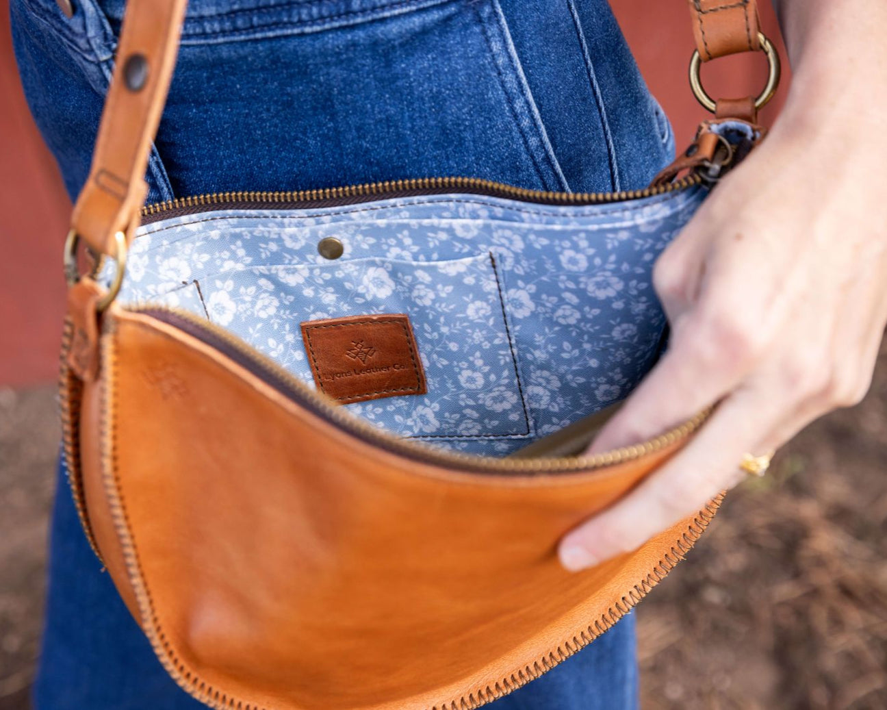 Honey Leather Pouch | Large Fanny Pack | Lyons Leather Co.
