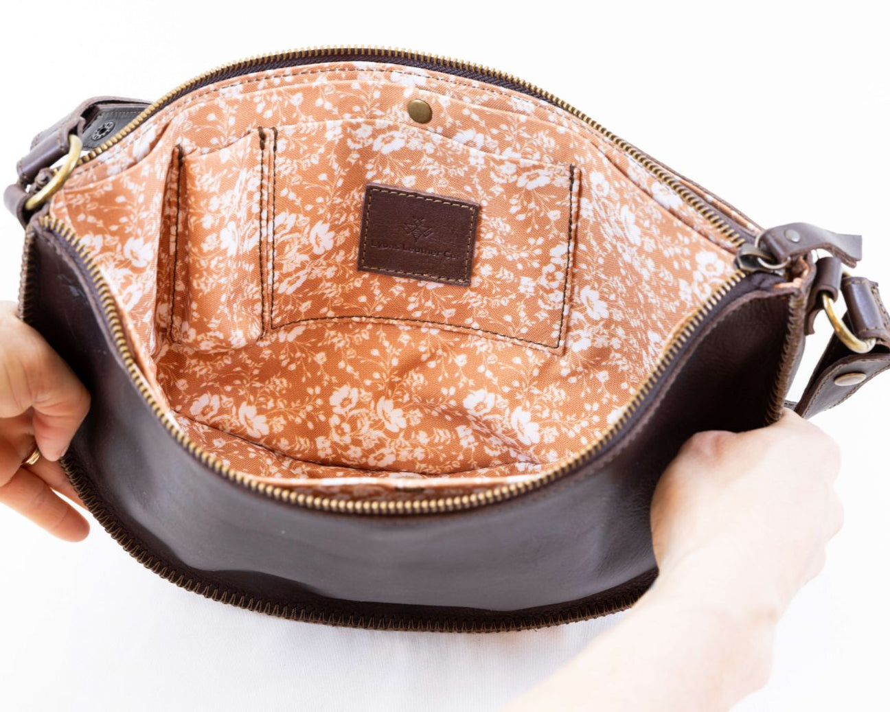 Dark Brown Leather Pouch | Large Fanny Pack | Lyons Leather Co.