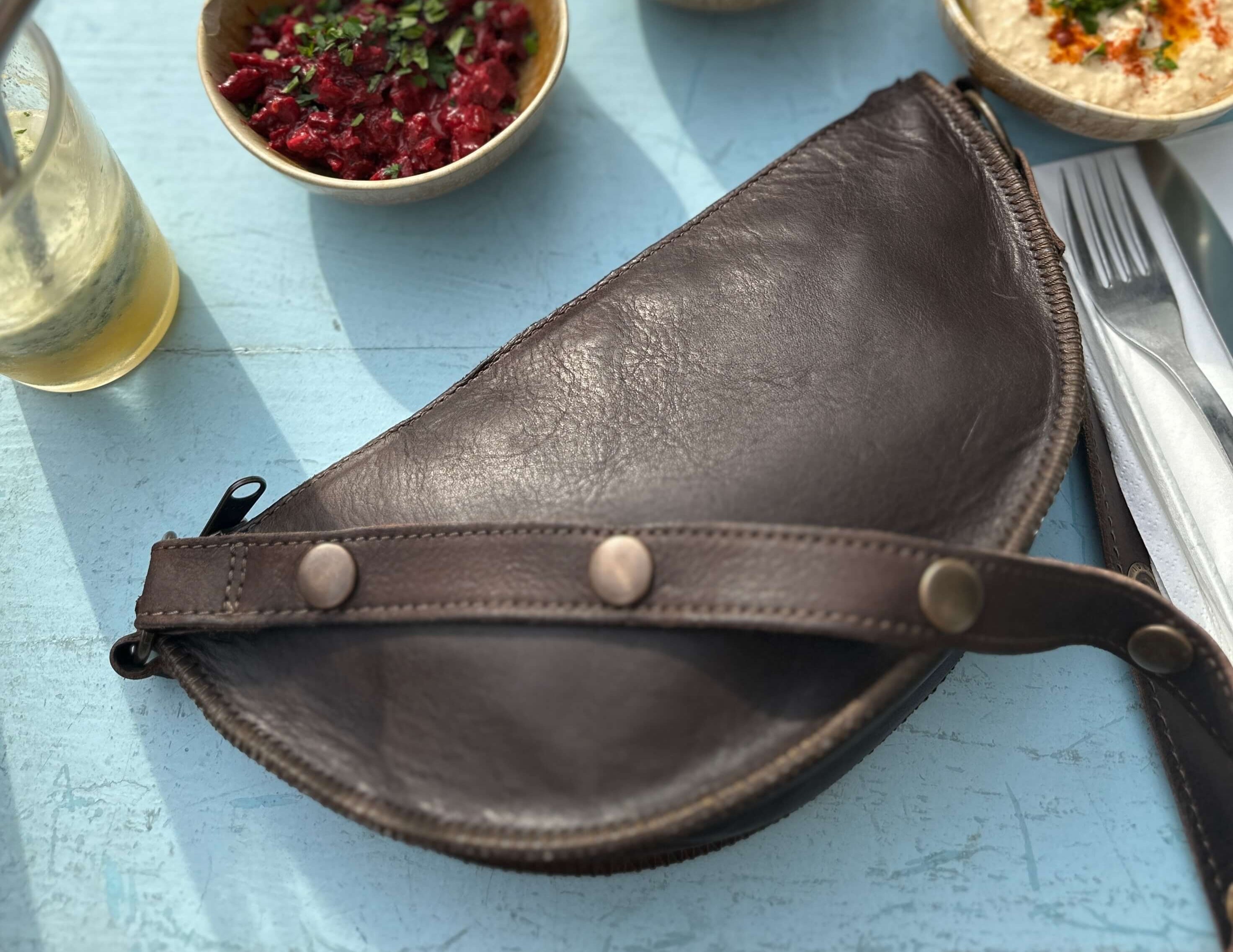 Espresso Bee | Convertible Crossbody | Lyons Leather Co.