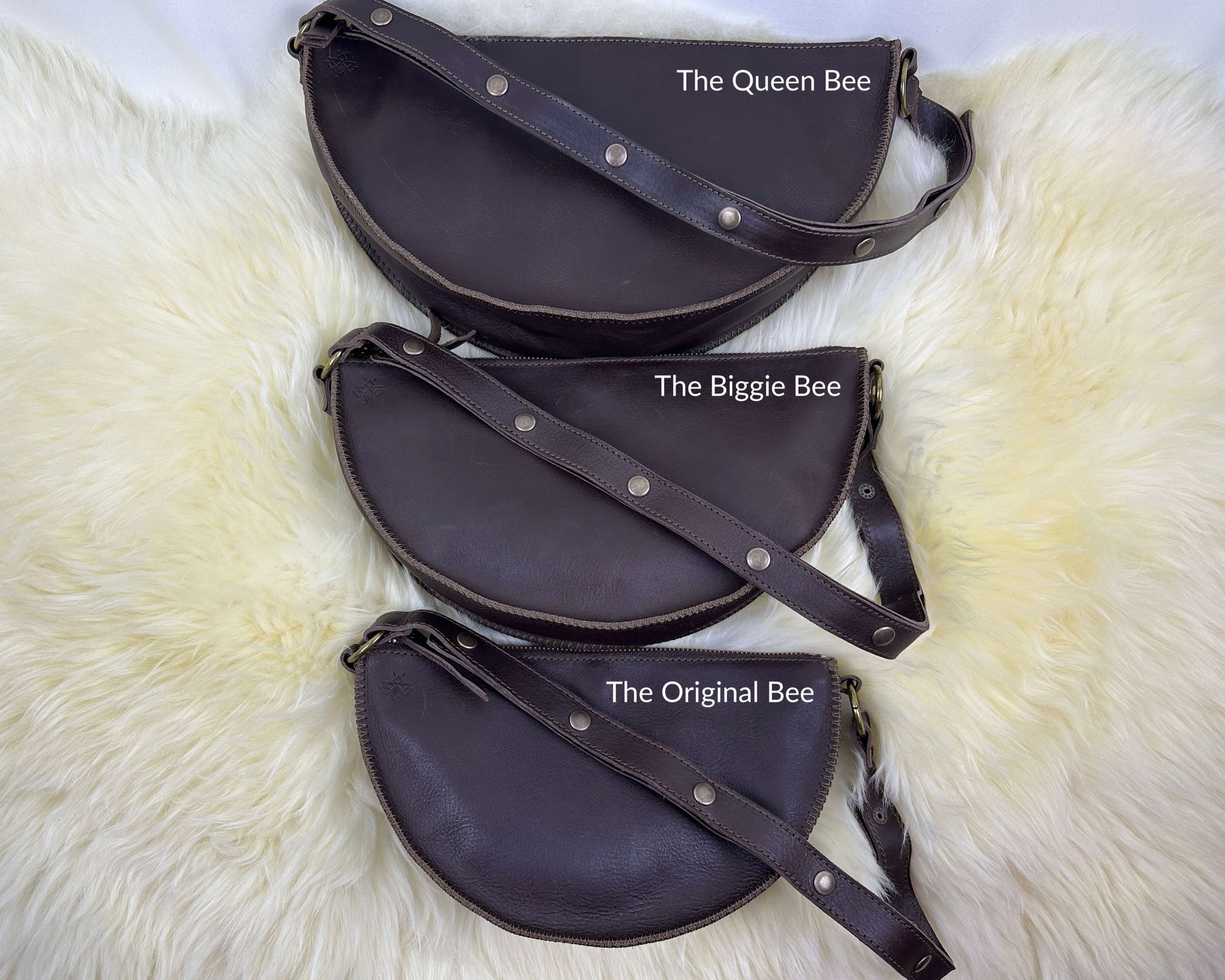Espresso Biggie Bee | Leather Pouch | Lyons Leather Co.